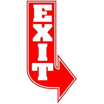 Amazon.com: Vintage Looking EXIT WAY OUT Sign: Home Improvement