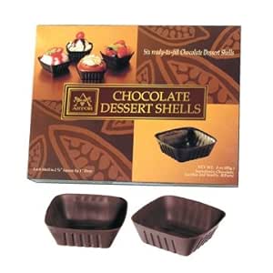 Amazon.com : Chocolate Dessert Shells (square) : Dessert Syrups And ...