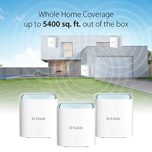 D-Link Eagle Pro AI Mesh WiFi 6 Router System (3-Pack) - Multi-Pack for ...