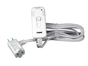 PRIME WIRE- Tabletop Dimmer- White- Lamp Dimmer Cord - Plug In Dimmer ...