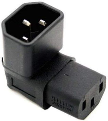 IEC C14 TO C13 POWER ADAPTER 10A PDU PLUG/SOCKET 90 DEGREE Wall-mounted LCD TV – BigaMart