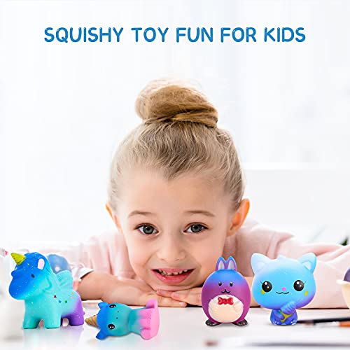 Jumbo Squishy Toys for Kids 5 Pack - Squishes Slow Rising Animal Gift ...