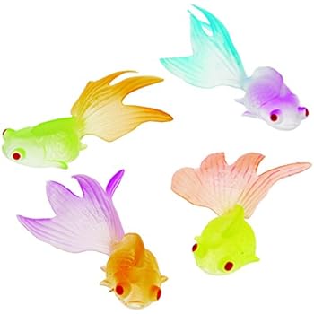 Amazon.com: US Toy Assorted Color and Design Tropical Fish Figure Play ...