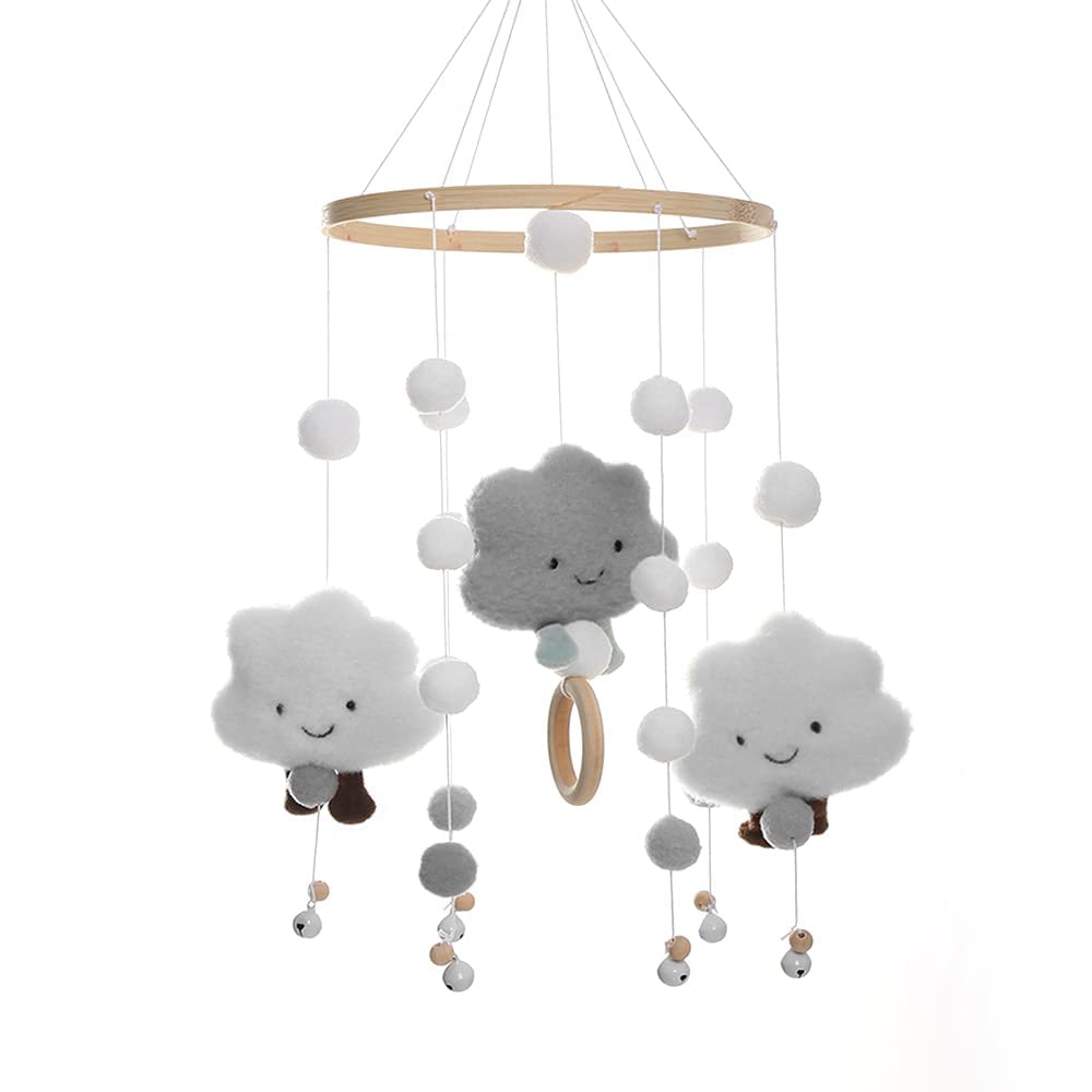 Mua Baby Wind Crib Chime with Felt Balls, 3D Cloud Doll, Hanging Bed ...