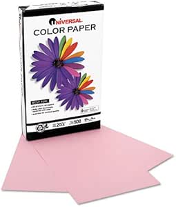 Amazon.com : Universal Colored Paper, 20Lb, 8-1/2 X 14, Pink, 500 ...