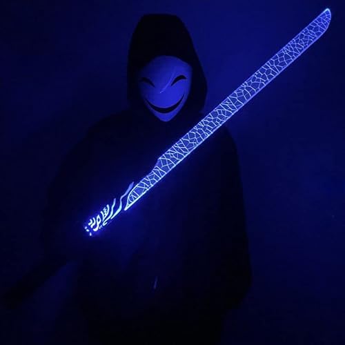 LED Light Katana Sword 41 Inch Acrylic Material,Perfect for Halloween ...