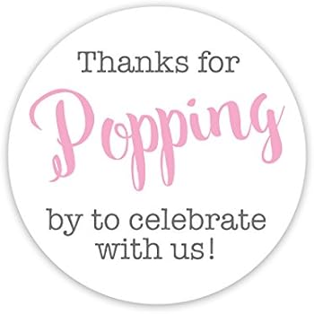Amazon.com : 36ct, Thanks for Popping by Stickers, Thanks for ...