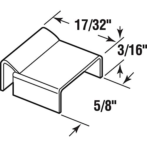 Make-2-Fit PL 7794 5/8 In. Window Screen Spreader Bar Clips, Mill ...