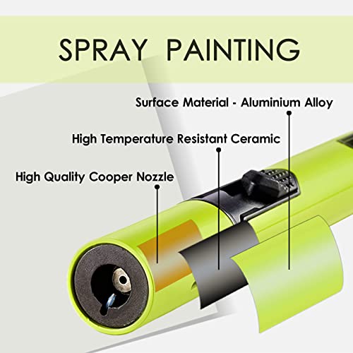 Urgrette Spring Colors 2 Pack Butane Torch Lighter, 6-inch Refillable Pen Lighter Jet Flame ...