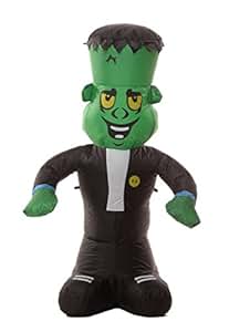 Amazon.com: Cute 4 Foot Self Inflating Illuminated Frankenstein Monster ...