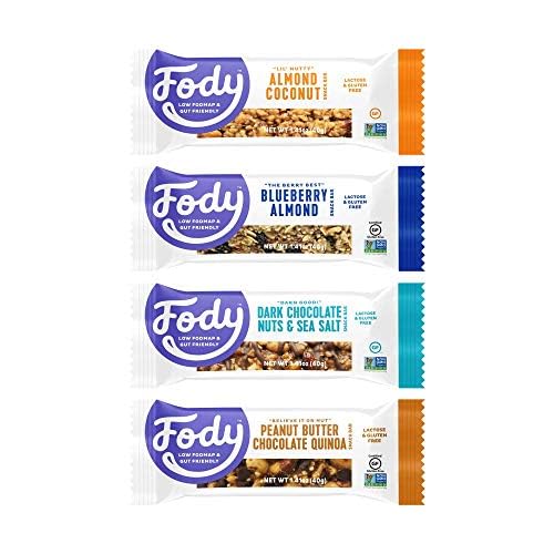 Fody Foods Snack Bars Variety Pack, 1.41 Oz (Pack of 12), 4 Flavors ...