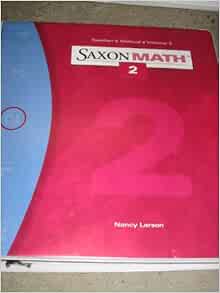 Saxon Math 2: Teacher Edition: SAXON PUBLISHERS: 9781565774391: Amazon ...
