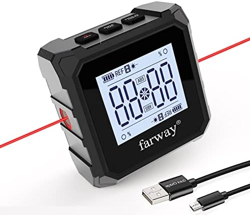 Digital Angle Finder with Laser - Magnetic Digital Angle Gauge ...