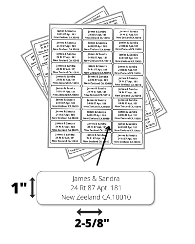 Return Address Labels Personalized Stickers - 150 Self-Adhesive Sticker ...
