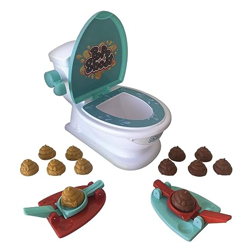 DITOYS Poop Shoot Game | Fun Games for Kids | Include 1 Toilet, 12 ...