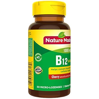 Nature Made Sublingual Vitamin B12 1000 mcg Micro-Lozenges, 50 Count ...