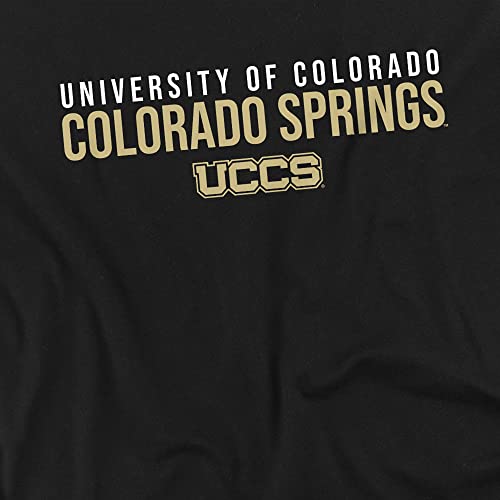 University Of Colorado Colorado Springs Official Stacked Unisex Adult T ...