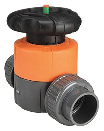 GF Signet 161.514.616 Type 514 PVC Manual Diaphragm Valve, 1-1/2 ...