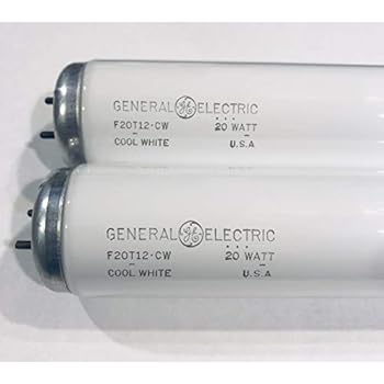 GE 25577 - F20T12/WW-UPC Straight T12 Fluorescent Tube Light Bulb ...