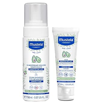Amazon.com: Mustela Baby Cradle Cap Bundle - Natural Baby Shampoo ...