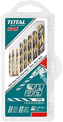 Total Tools Hss Twist Drill Bits Set (8 Pieces, TACSD0801) price in ...