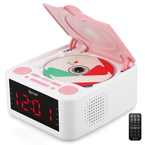 DPNAO CD Player Home Audio System with USB FM Radio Clock Dual Alarm ...