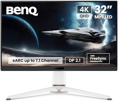 BenQ MOBIUZ EX321UX 32” 1152-zone Mini LED 4K eARC 144Hz 1ms DP2.1 ...