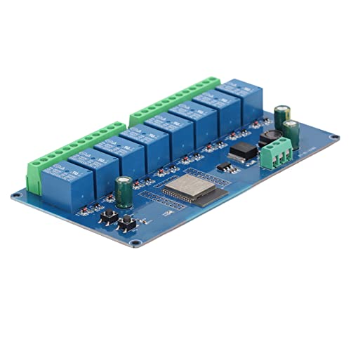 8 Channel Relay Module, ESP32 WiFi Wireless Control BLE Development Board, ESP32‑WROOM‑32E DC 5 ...