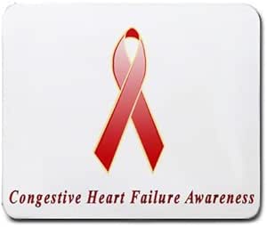 Amazon.com : Congestive Heart Failure Awareness Ribbon Mouse Pad ...