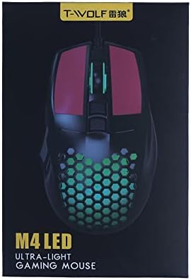 MOUSE T/WOLF MODEL: M 4 PROFESSIONAL GAMING MOUSE / 6 KEY/RGB LED LIGHT ...
