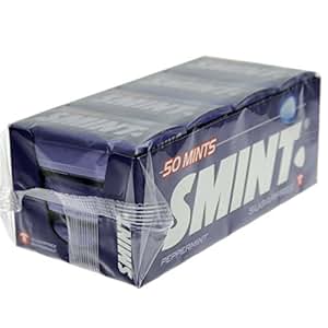 Amazon.com : Smint Mints Peppermint, Sugar Free, 12 Packs with 50 Mints ...