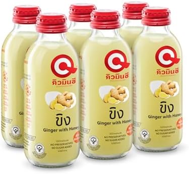 QMIN*C Ginger Flavor Juice Drink, Pack of 6, 150ml Each, 900ml Total ...