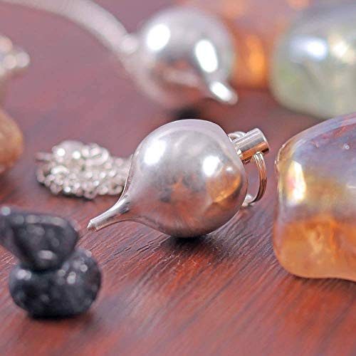 Cosynee Silver Metal Pendulum Healing Dowsing Metaphysical Spiritual - Link Light