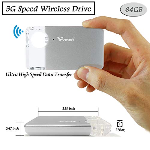 CrystalDisk Wireless Flash Drive Disk | 5G Wi-Fi Super-Fast - Want It All
