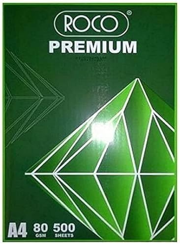 Roco Premium Copy Paper, Plain, White, A4,80 Gsm, 500 Sheets, C801A45H ...