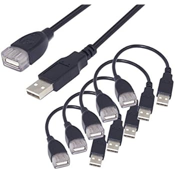 Amazon.com: 6in Short USB 3.0 Extension Adapter Cable (USB-A Male to ...