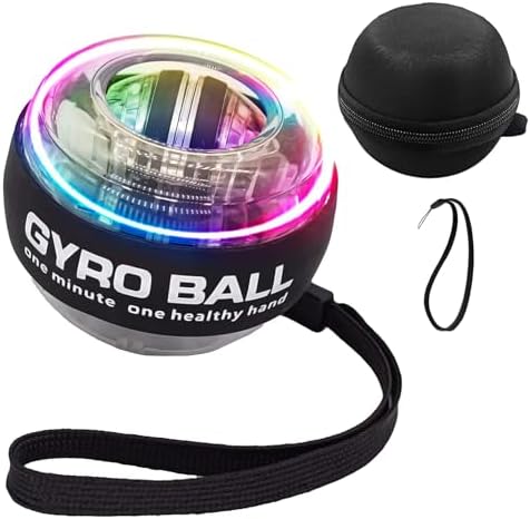 NEWBYTEK Auto-Start Wrist Power Gyro Ball, Wrist Strengthener and ...