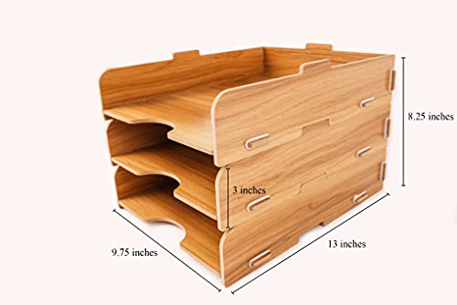 Inbox Tray for Desk Stackable Letter File Tray Organizer for Incoming ...