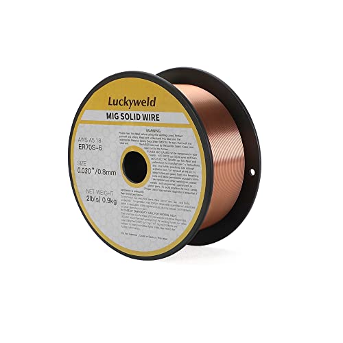 Luckyweld MIG Welding Wire ER70S-6 .030"(0.8 mm)2-lb Spool Mild Steel ...