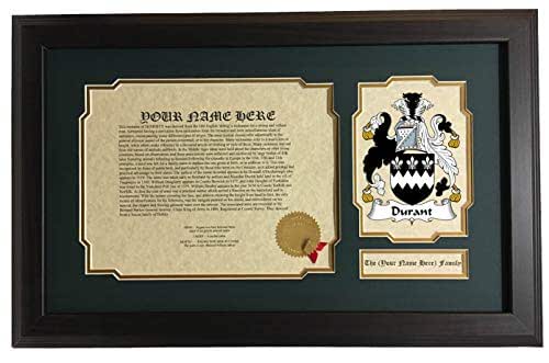 Amazon.com: Durant - Coat of Arms and Last Name History, 14x22 Inches ...