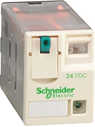 Schneider Electric RXM2AB2BD Mini Relay+LED 2CO 24V, Miniature Plug-In ...