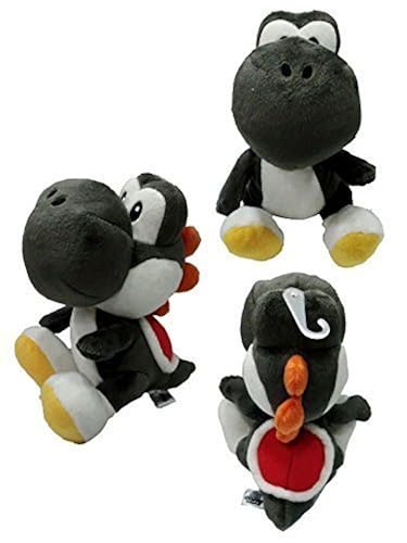 Sanei Super Mario Series 7" Black Yoshi Plush in Oman | Whizz Plush Puppets