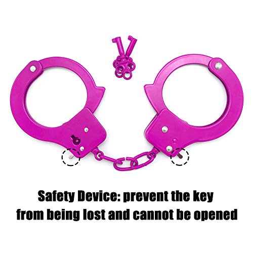 SYOSIN Toy Metal Handcuffs with Keys Police Role Play Party Supplies ...