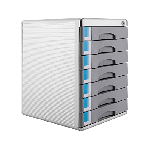 Fichiouy 5/7 Layers Desktop Drawer Organizer Compartments with Labels ...