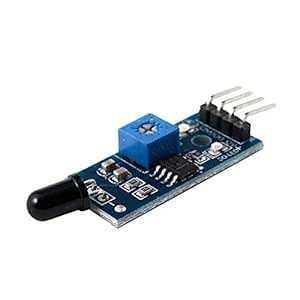 OROOBA® 3X(1 pcs Blue Metal 4-pin Flame Sensor Module/fire Detection ...