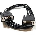 Amazon.com: SF Cable, 10 ft DB9 M/F Serial Extension Cable RS232 Black Color : Electronics