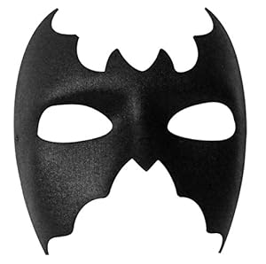 BLACK EYE MASK MASQUERADE SUPER HERO FANCY DRESS BAT MAN MASK (BATMAN ...