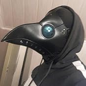 Raxwalker Plague Doctor Mask Halloween Props Costume Steampunk Gothic ...