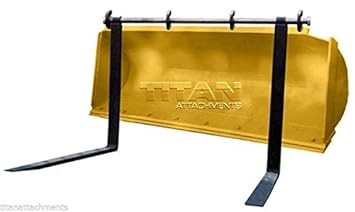 48" Pin Type over the Bucket Loader Pallet Forks tractor case deere ...