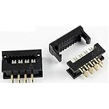 Amazon.com: Pc Accessories IDC 2X4 8 Pins 2.54mm Dual Row Socket for 1.27mm Flat Ribbon Cable, 4 ...